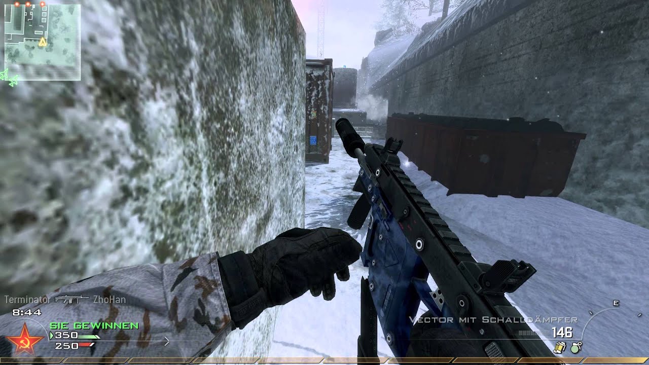 Call of Duty MW2 Subbase - Vector silenced PC Nuke Gameplay - YouTube