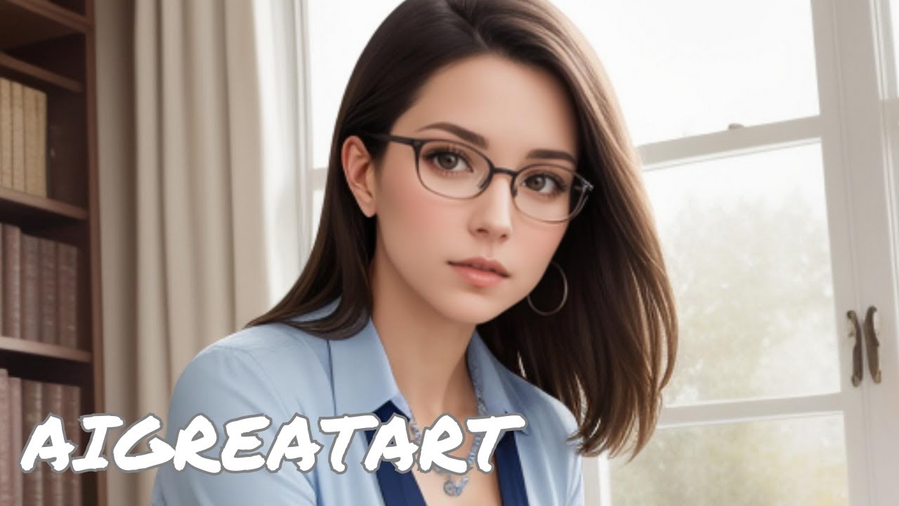 Intellectual Elegance: Portrait of an Extraordinary Librarian [AI Art ...