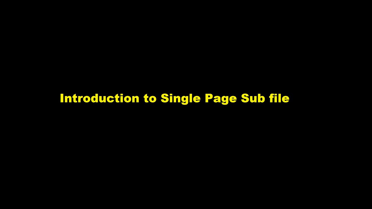 Single Page Sub file in as400 - YouTube