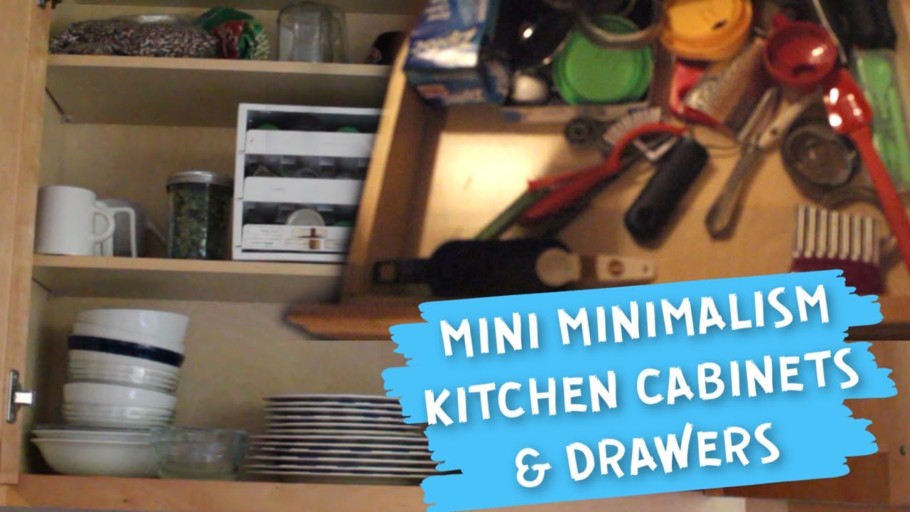 Mini Minimalism: Kitchen Drawers and Cabinets - YouTube