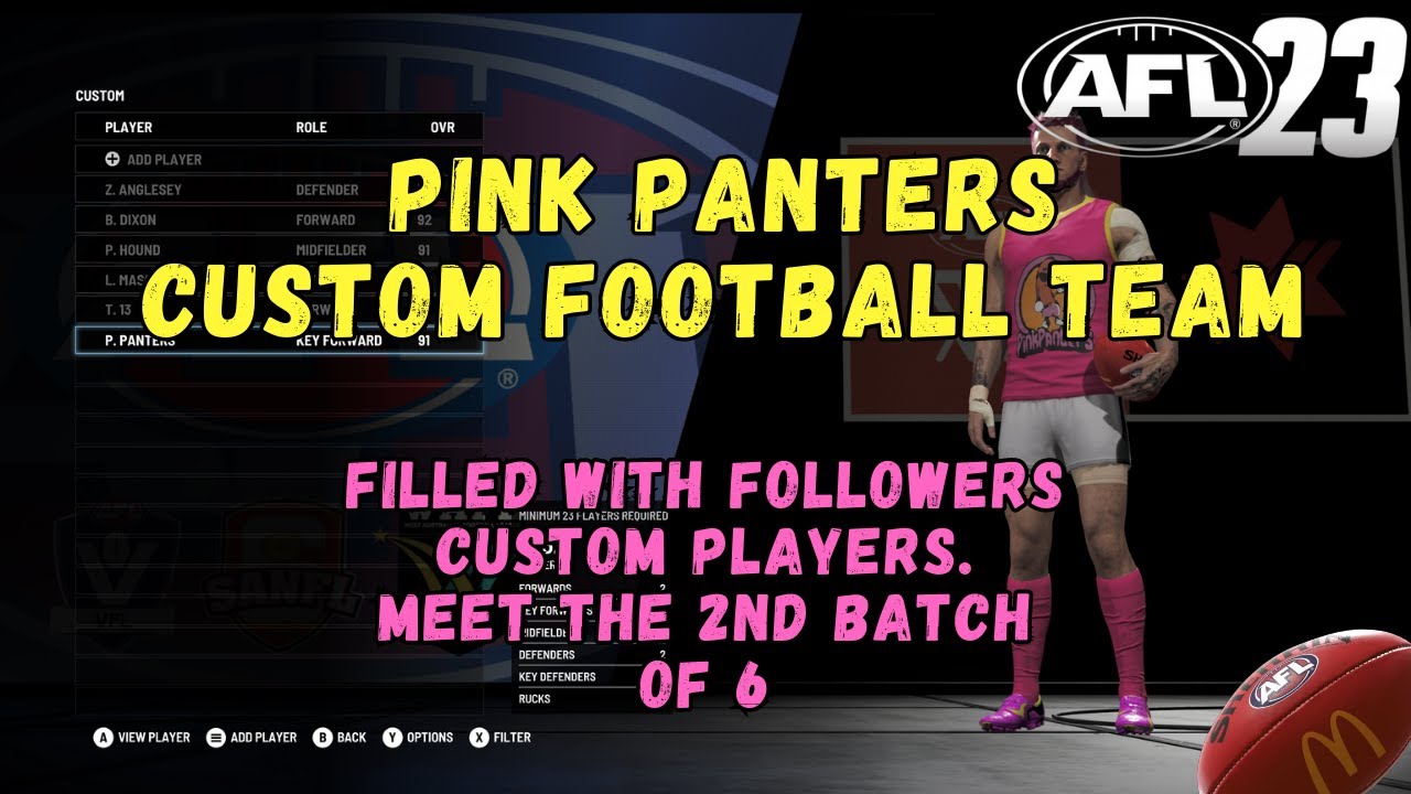 Meet the 2nd batch of 6 players from the Pink Panter custom team! - YouTube