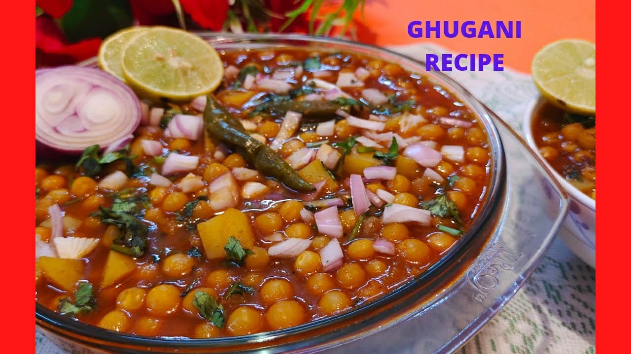 GHUGANI(GHUGNI) RECIPE /বাড়িতে তৈরি মটরের ঘুগনি দোকানের মত/STREET ...