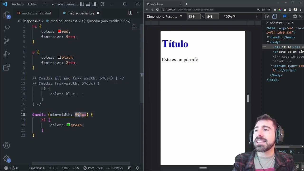 36 Media queries - Curso HTML y CSS - OpenBootcamp - YouTube