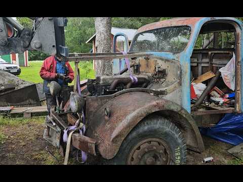 Scania-Vabis 335 15 Motorbyte stenvagn Engine swap