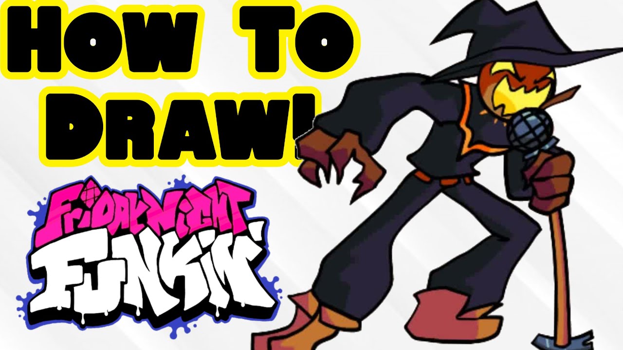 How To DRAW Zardy From Friday Night Funkin!| Remastered Zardy MOD - YouTube
