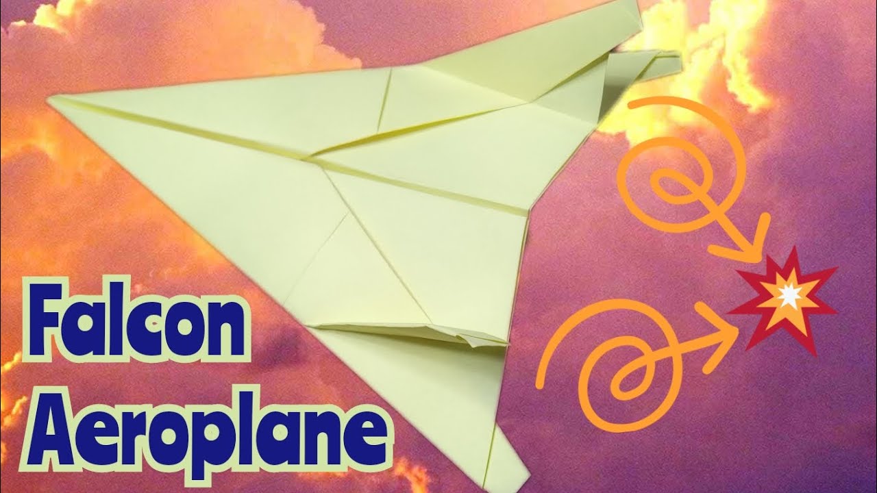 Fast flying falcon paper aeroplane - YouTube