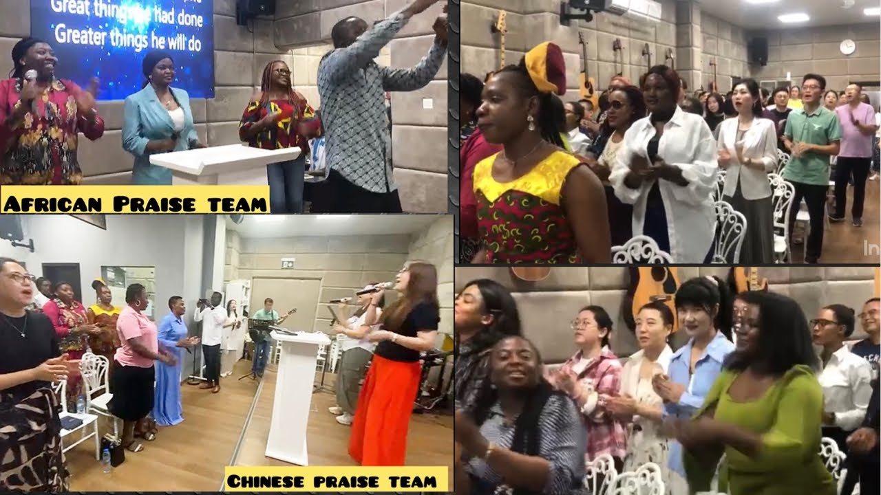 OUR 1ST OF SEPTEMBER SERVICE/THE CHURCH SINGING IN CHINESE/AFRICAN ...