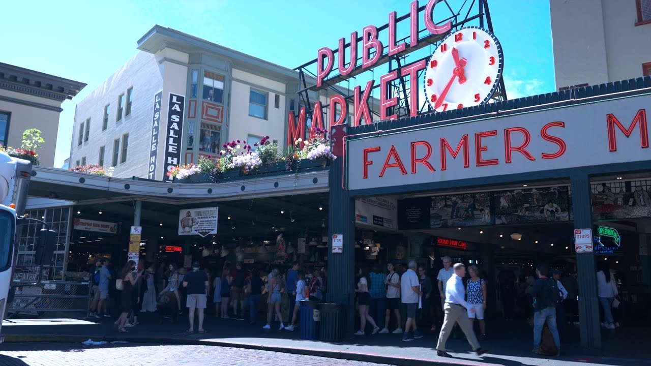 A stroll through historic Pike Place Market - YouTube