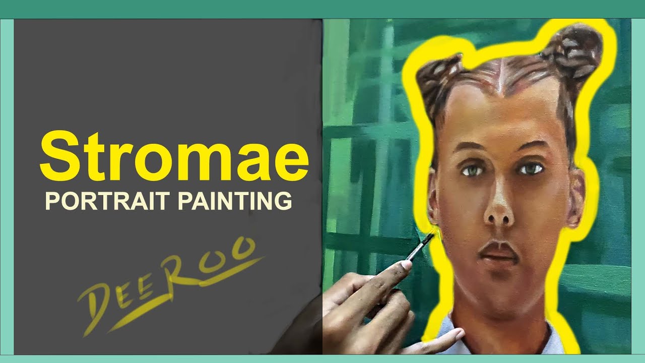 Stromae - Portrait Painting - YouTube