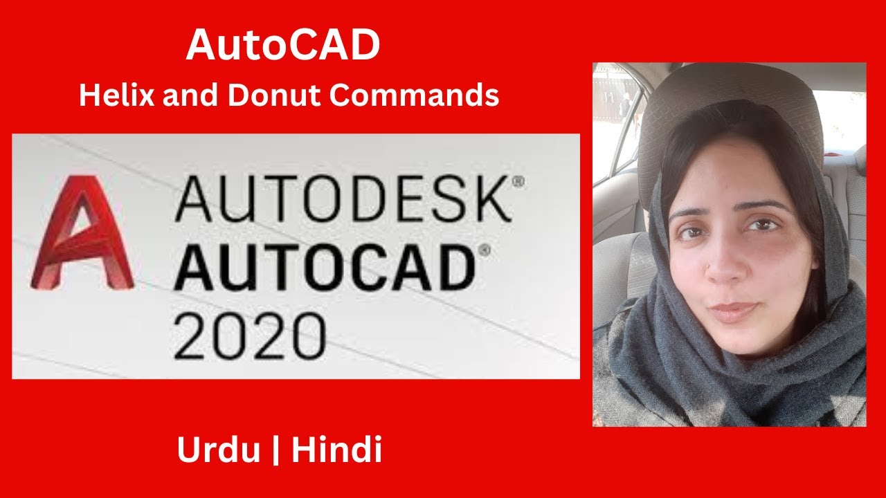 26. AutoCAD - Helix and Donut Command - YouTube