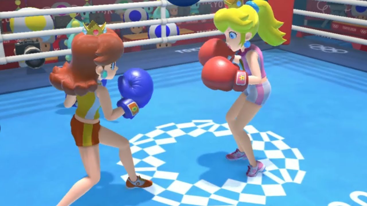 Mario & Sonic At The Olympic Games Tokyo 2020 Boxing Luigi Peach Daisy ...