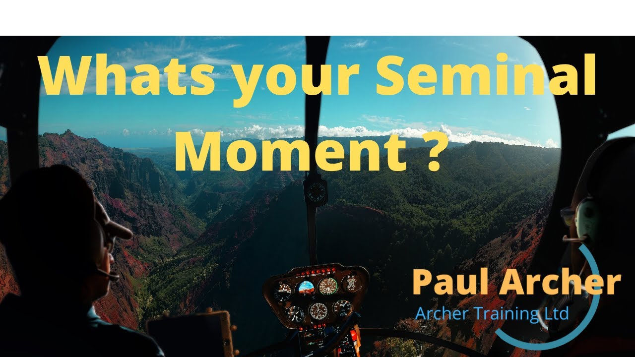What's Your Seminal Moment? - YouTube