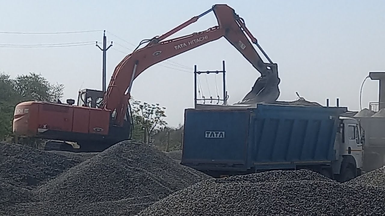 #LNT LOADIND DUMPER #TATA HITACHI LNT &TATA DUMPER - YouTube