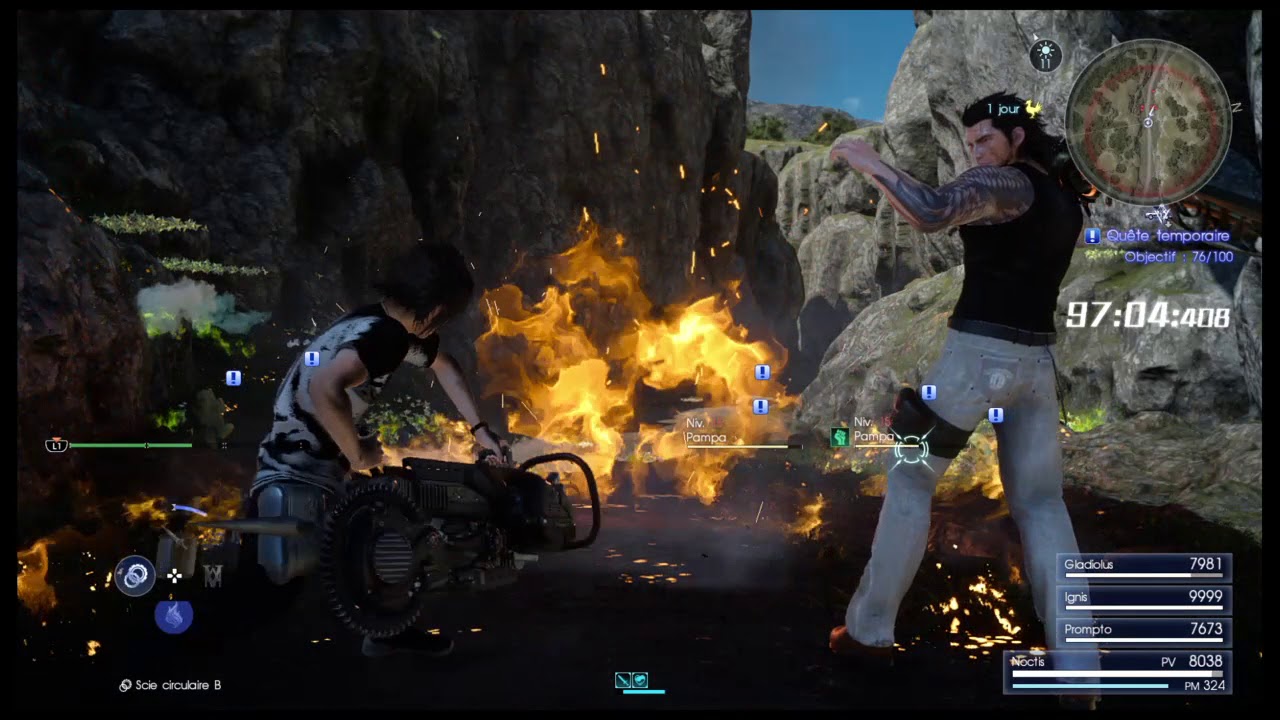 FINAL FANTASY XV pampa quête temporaire - YouTube