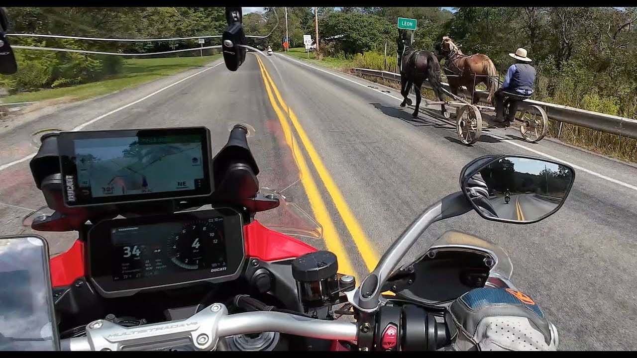 Amish Motorcycle Ride Conewango Valley No Electric Bikes Allowed Ducati ...
