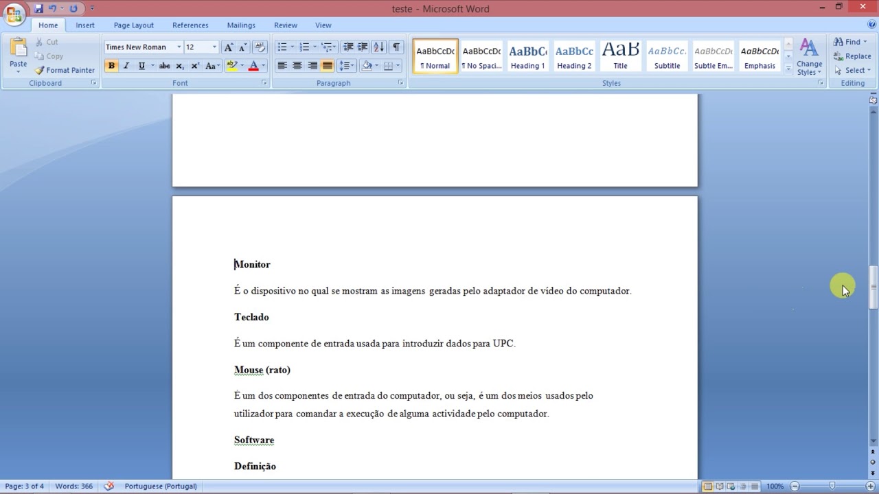 Índice Automático - #1 Numeração de Títulos e Subtítulos (Microsoft ...