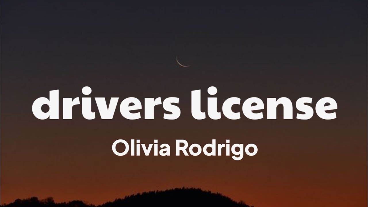Olivia Rodrigo – drivers license (Lyrics) - YouTube