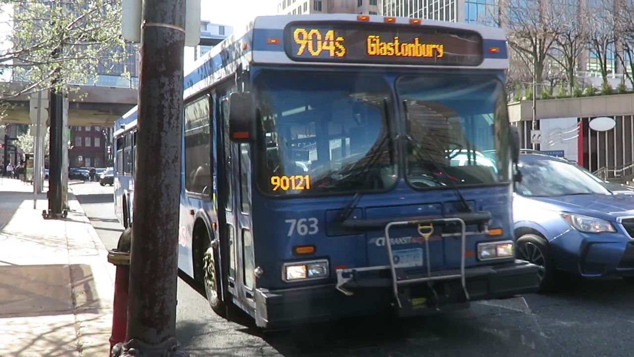 CTtransit #763 on Route 904S Express - YouTube