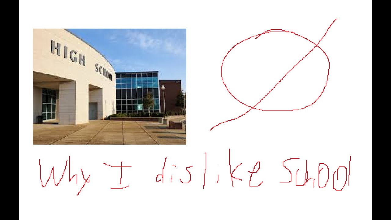 why i dislike school - YouTube