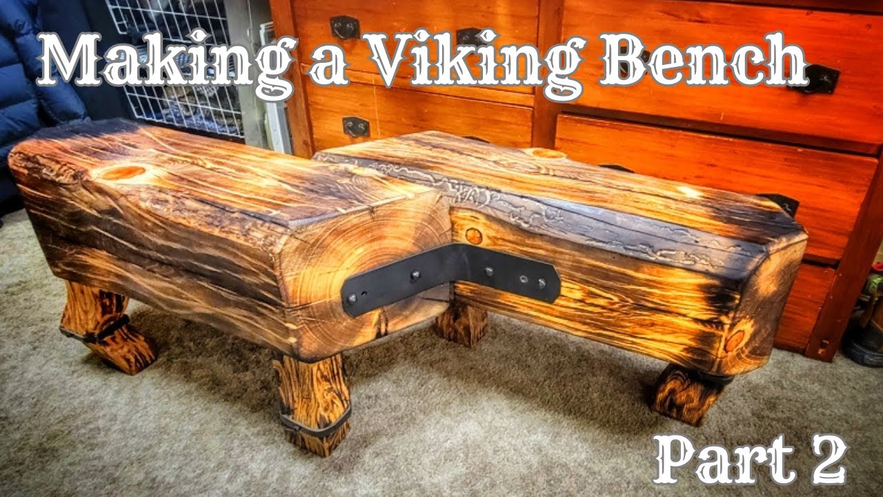 Making a Viking's bench with wavey legs - Part 2 - YouTube