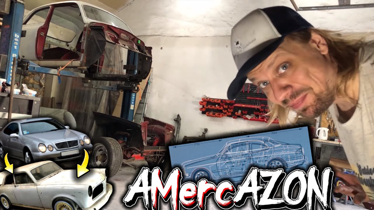 UNIBODY SWAP in 1 MINUTE Volvo Amazon 122s / Mercedes CLK 320 - YouTube