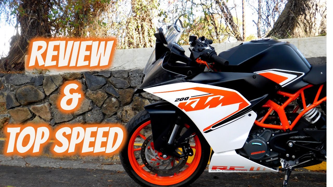 kTm RC 200CC REVIEW & TOP SPEED - YouTube