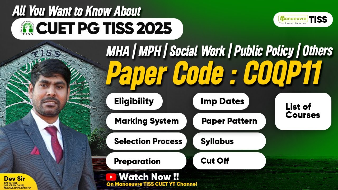 CUET PG TISS 2025 COQP11 All About |Eligibility |Paper Pattern ...