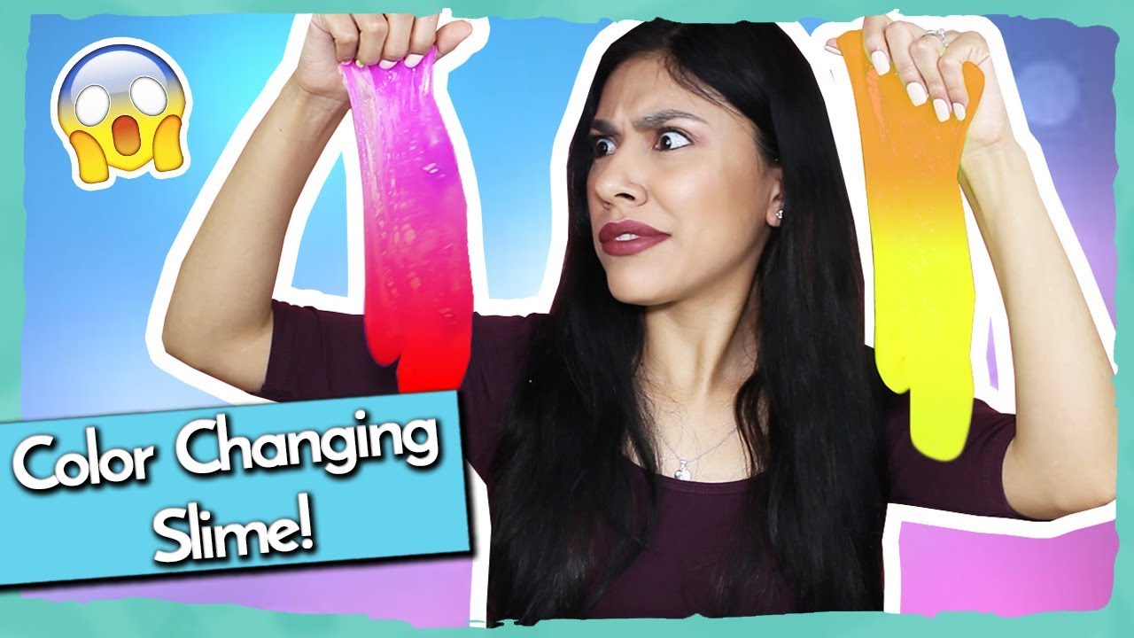 DIY COLOR CHANGING SLIME! - Super Easy! How to Make Color Changing ...