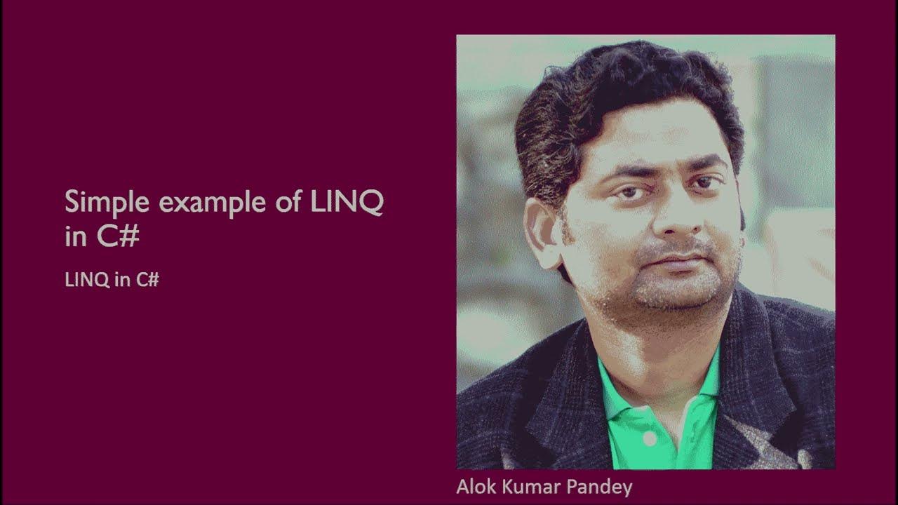 Simple example of LINQ in C# - YouTube