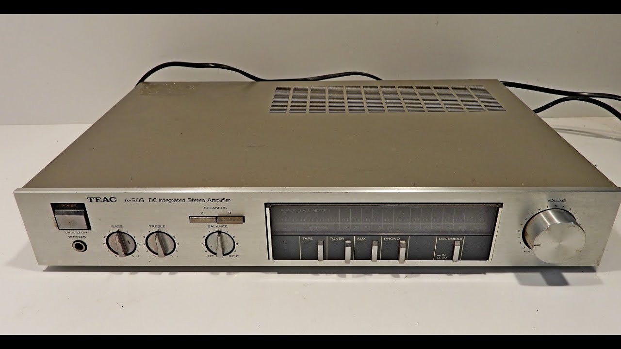 Teac A 505 Amplifier diagnosis and repair. - YouTube