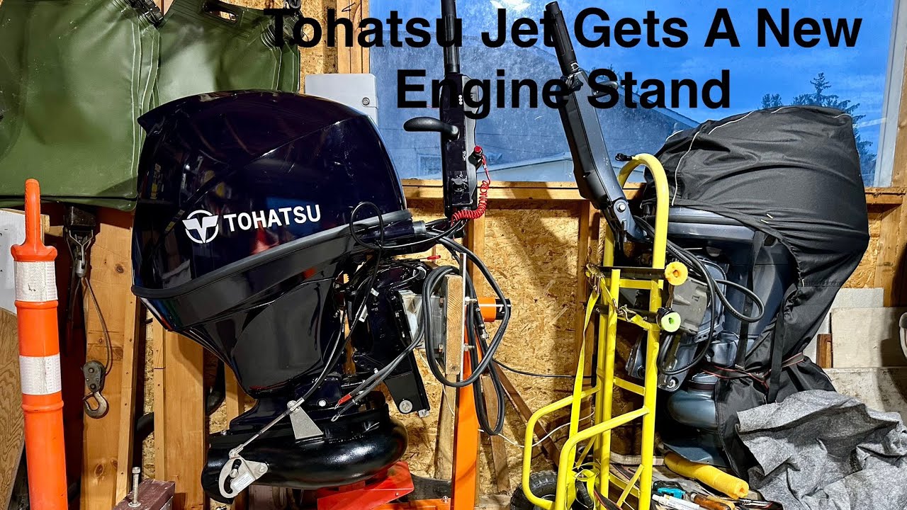 Tohatsu MFS 40A Jet - Mods For Mounting And A New Engine Stand - YouTube