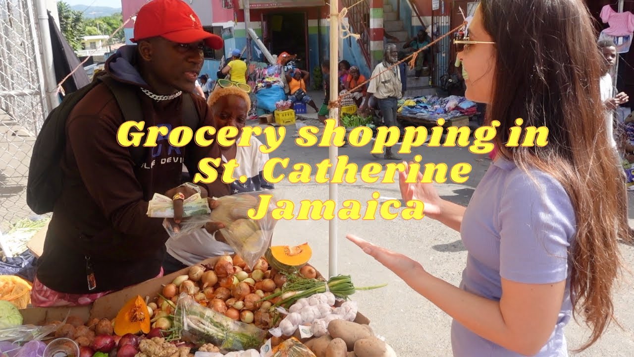 VISITING LINSTEAD MARKET and mini GROCERY HAUL - YouTube