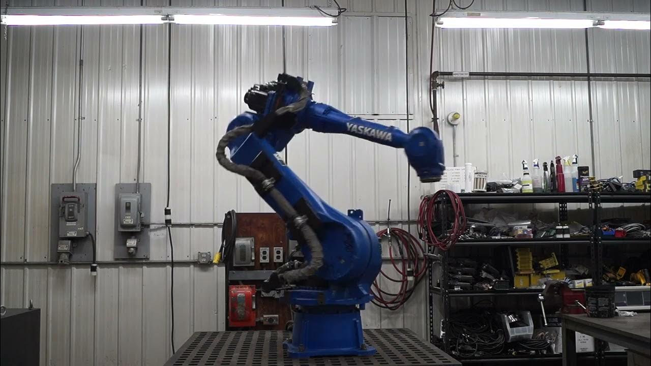 SCC Machinery, Inc's Motoman MH50II Robot Test Video - YouTube
