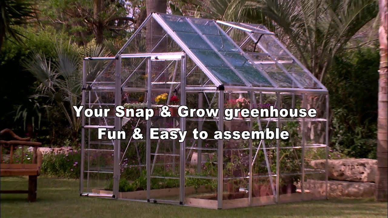 Snap & Grow® 8' Greenhouse by Palram - Canopia | - YouTube