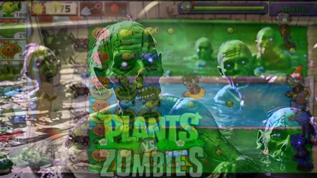 Zombies vs. Plants in the Pool: Epic Pool Battle in Plants vs. Zombies ...