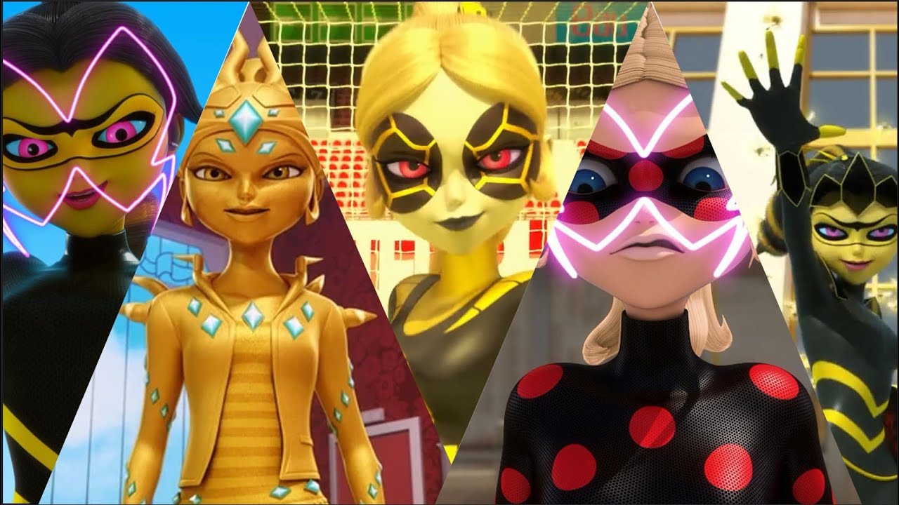 MIRACULOUS TALES OF LADYBUG AND CATNOIR | 🐝 CHLOE Akumatized Scenes ...