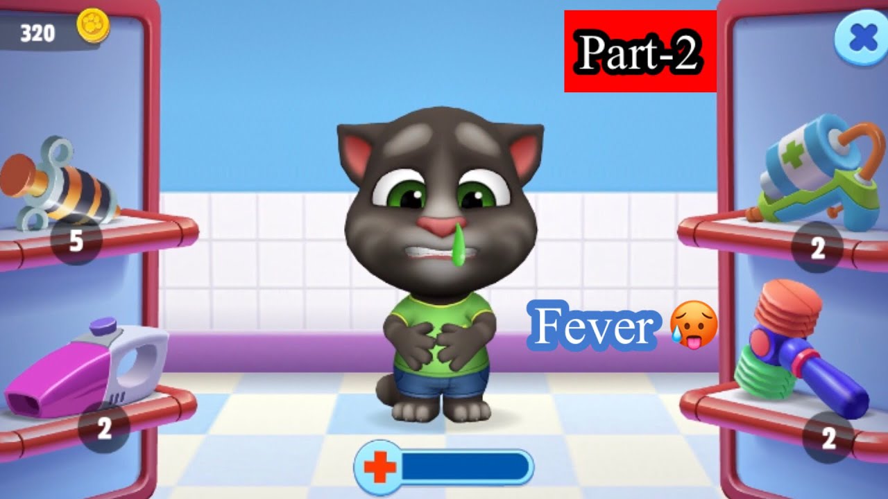 talking tom part 2 , fever 🥵/ cartoon animated 😼#cartoon #animation # ...