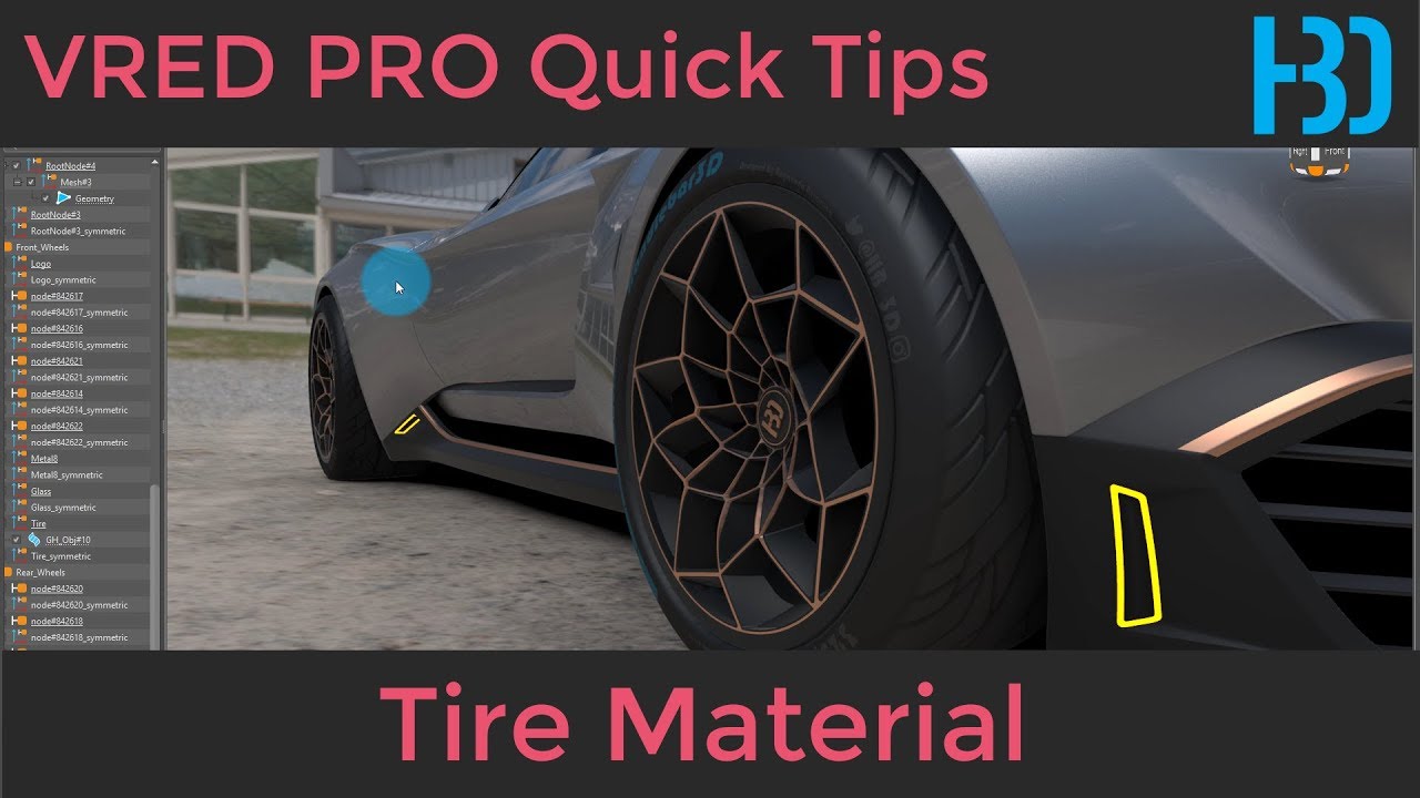 VRED Quick tips: Tire Material - YouTube