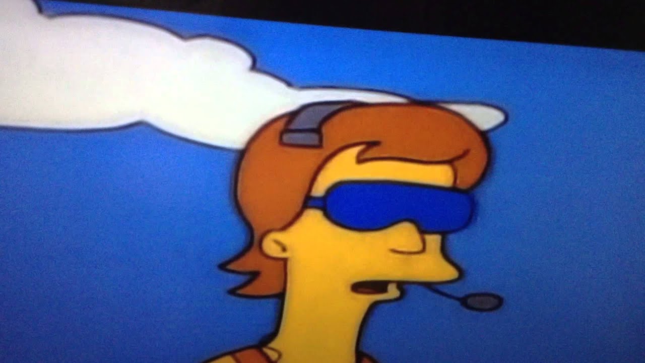 Homer gets stuck inside a waterslide - YouTube