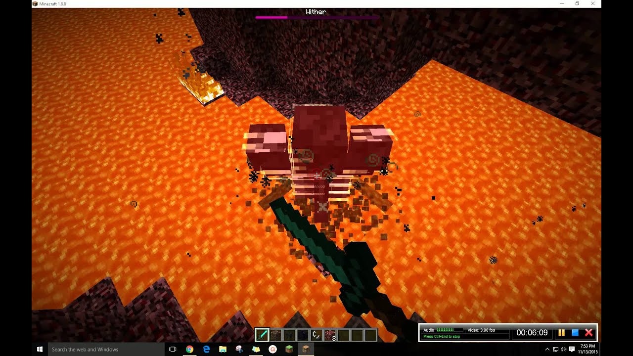 Minecraft Wither and Nether - YouTube