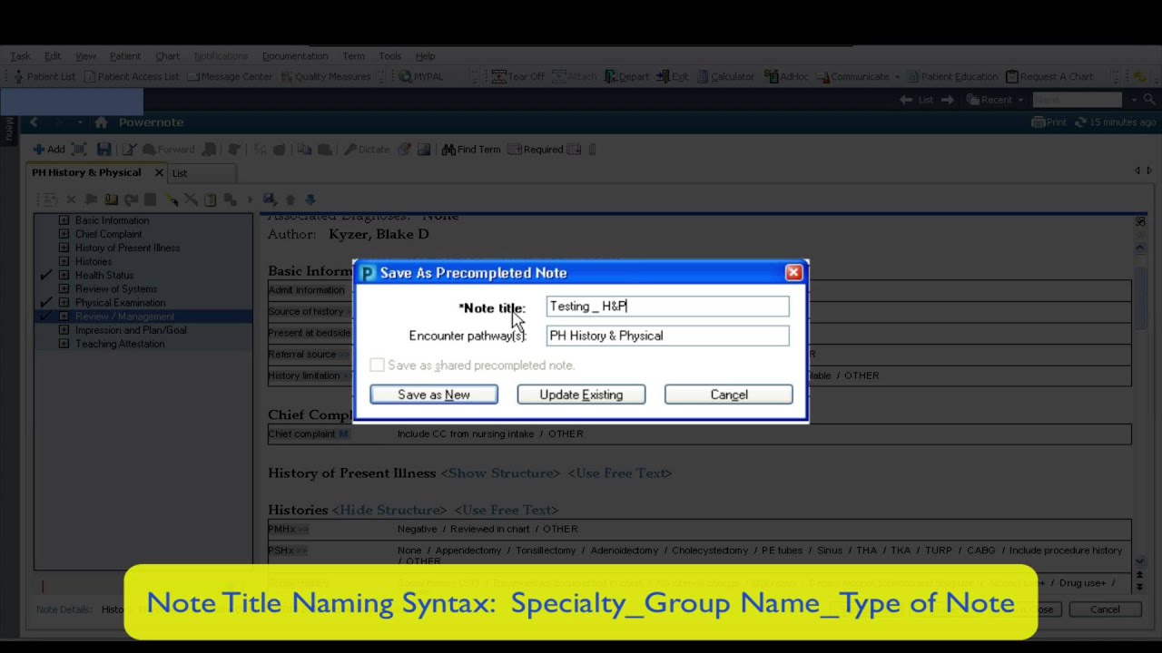 PowerNote Training - Session 5 Build a Precompleted Note - YouTube