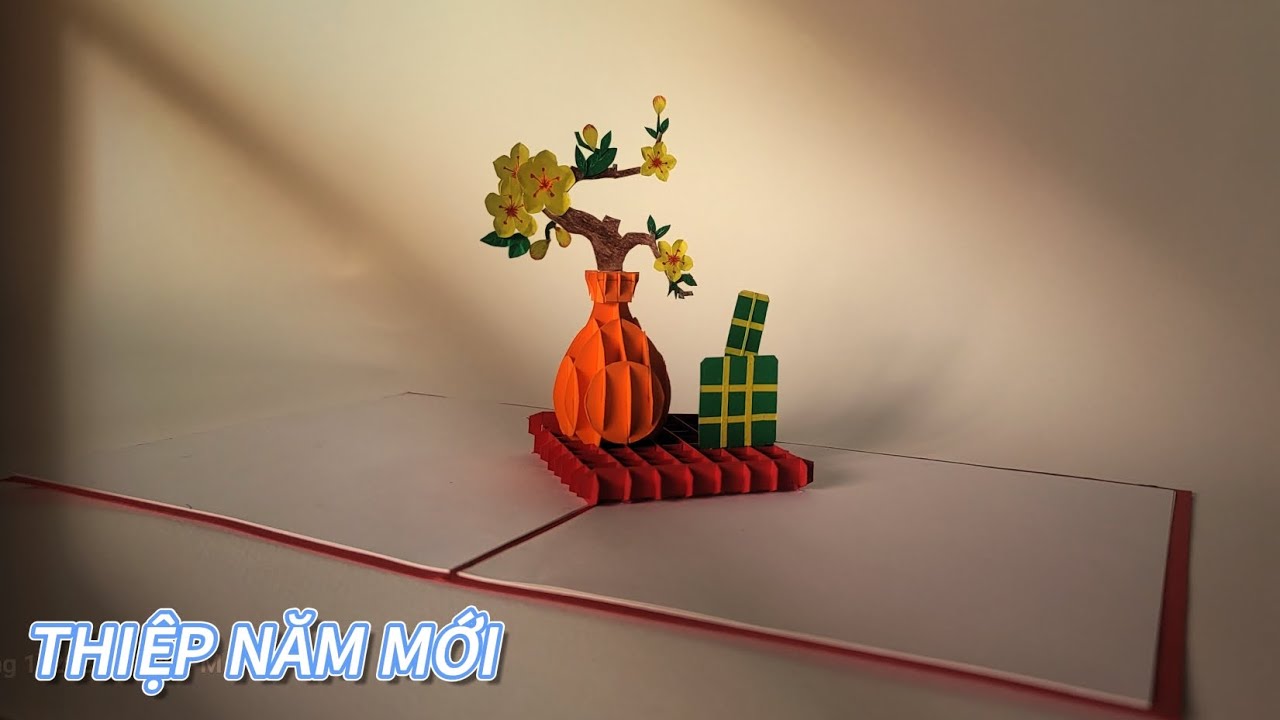 HAPPY NEW YEAR'S Popup. thiệp năm mới 2024 - YouTube