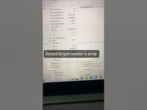 To find second largest number in Java || Array - YouTube