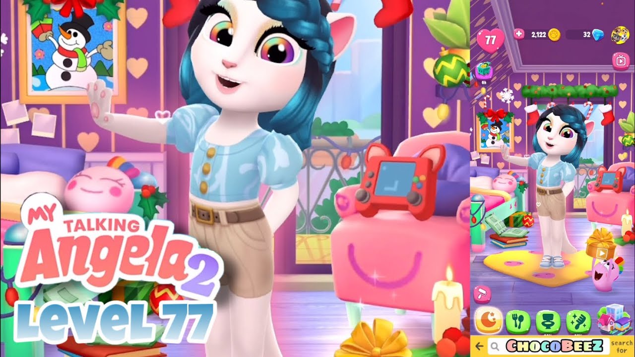 Level 77 - My Talking Angela 2 - YouTube