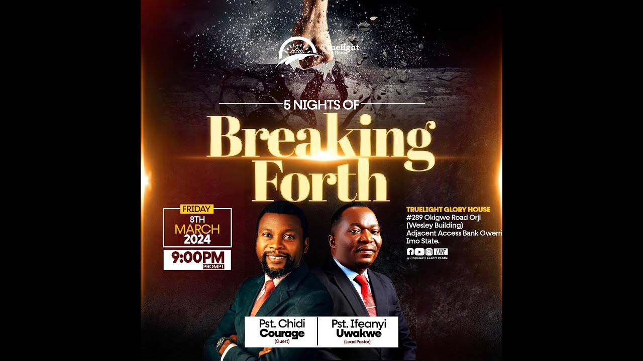5 NIGHTS OF BREAKING FORTH || FRIDAY, MARCH 8 - YouTube