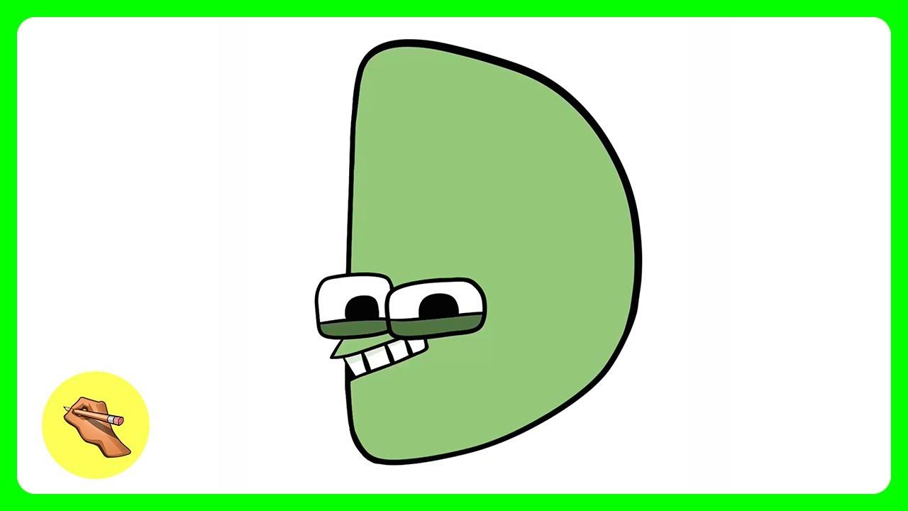 How to Draw Alphabet Lore D - YouTube