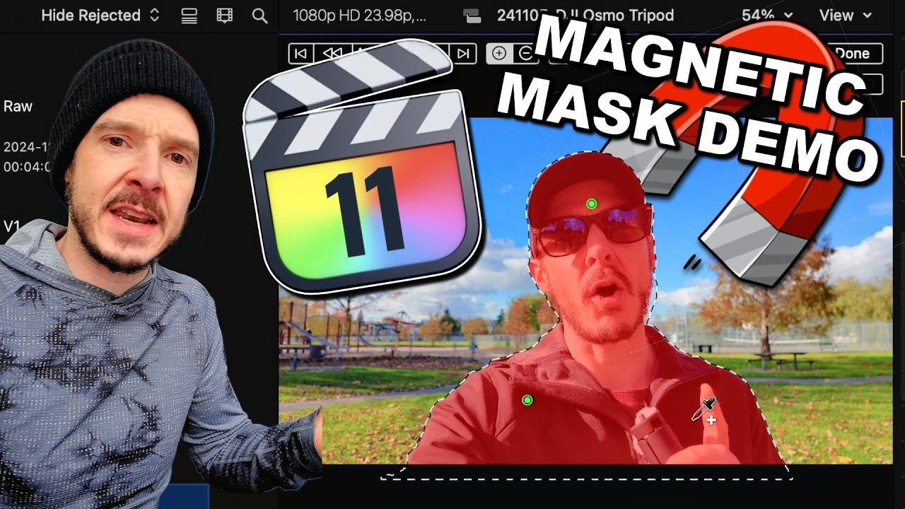 How to Use Final Cut’s Magnetic Mask in 2 Minutes #apple #finalcutpro11 ...