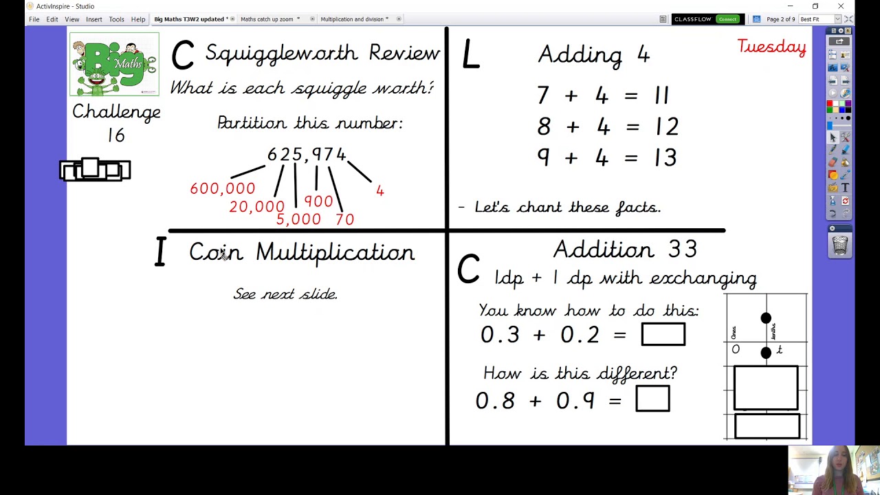 Year 5: Tuesday 12th January: Big Maths (CLIC skills) - YouTube