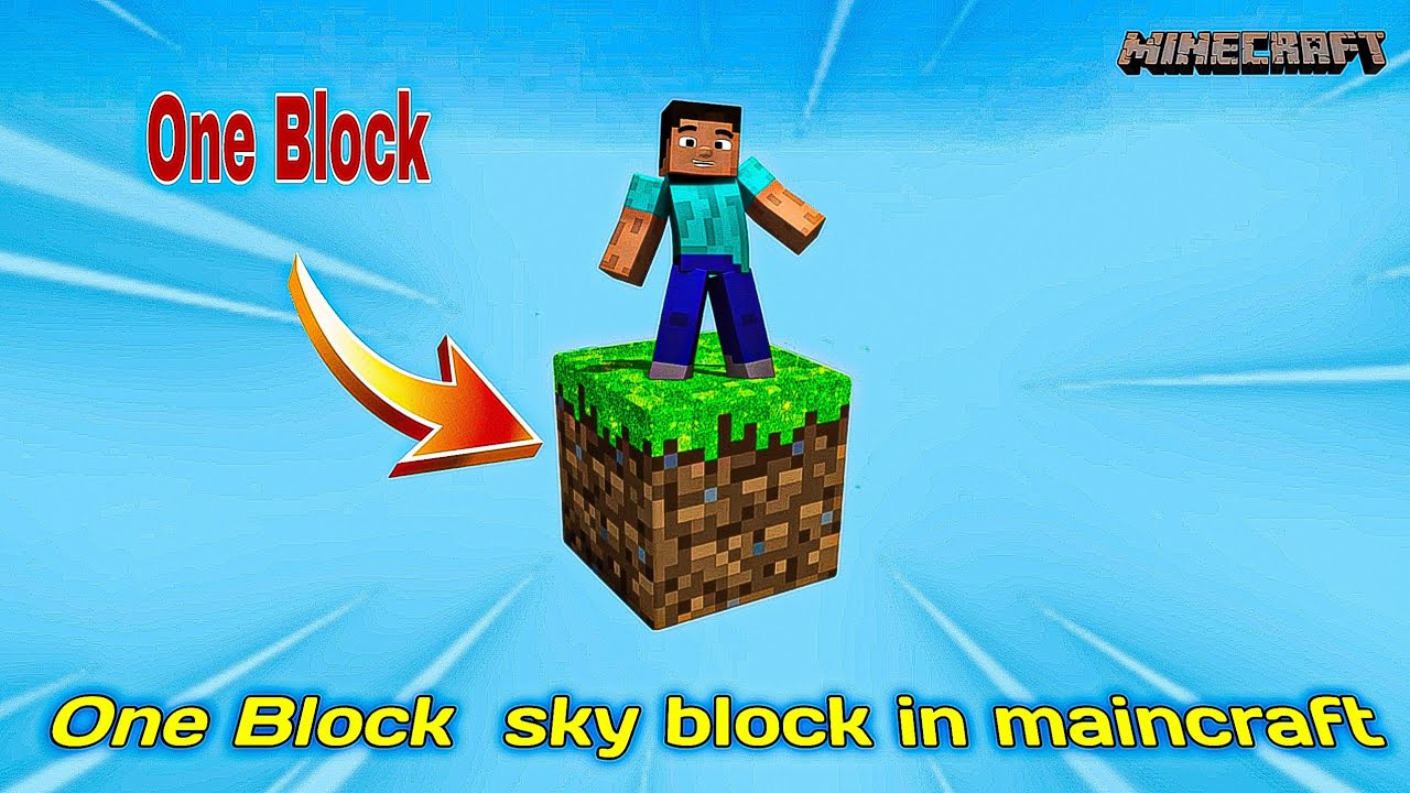 Maincraft One Block sky block in maincraft series #1 - YouTube
