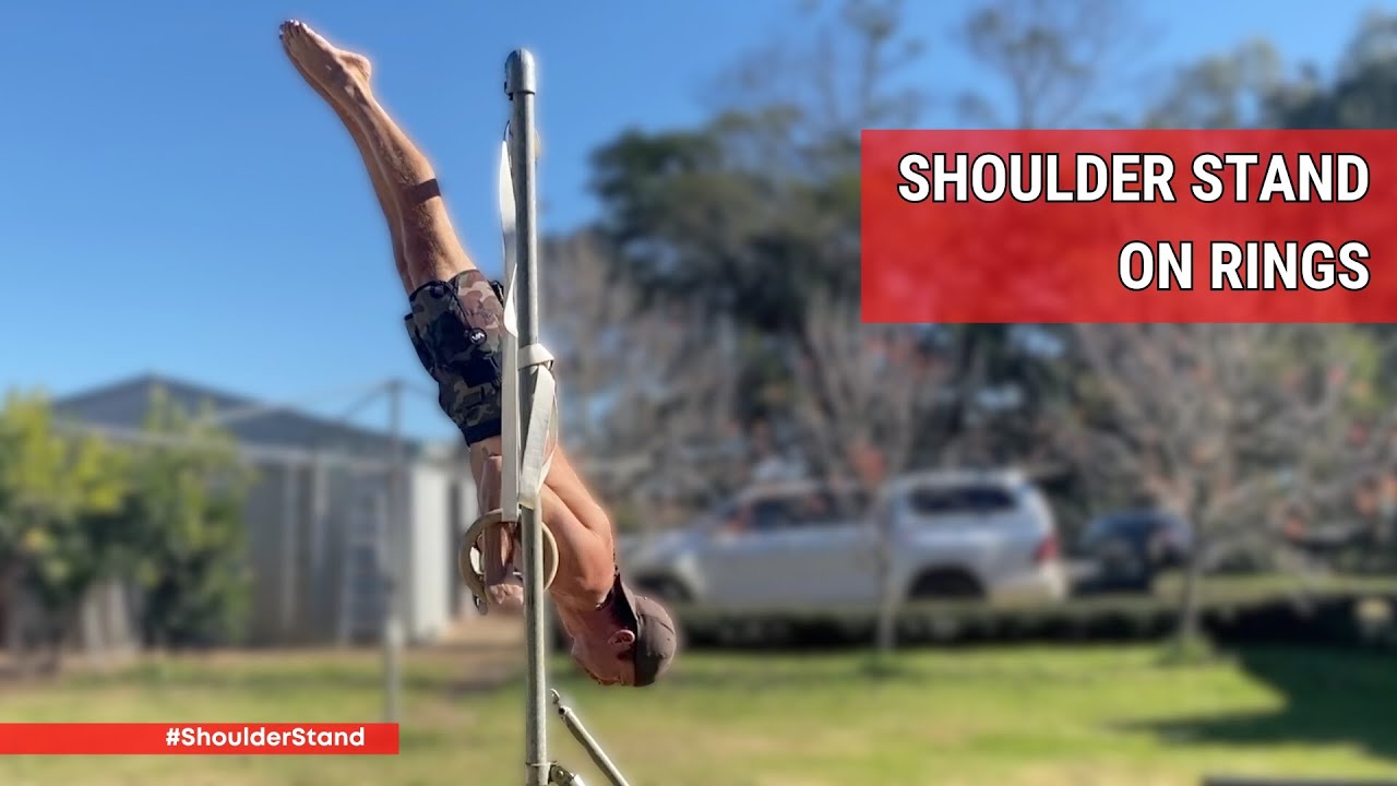Shoulder Stand on Rings - YouTube